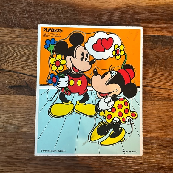 Disney Playskool | Toys | Vintage Walt Disney Playskool Mickey Minnie ...